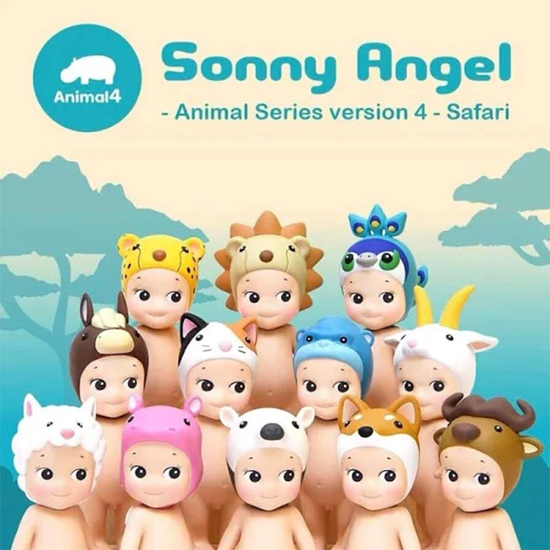 Sonny Angel Animal Series 4 – safari i blind box - Frøken Rosa